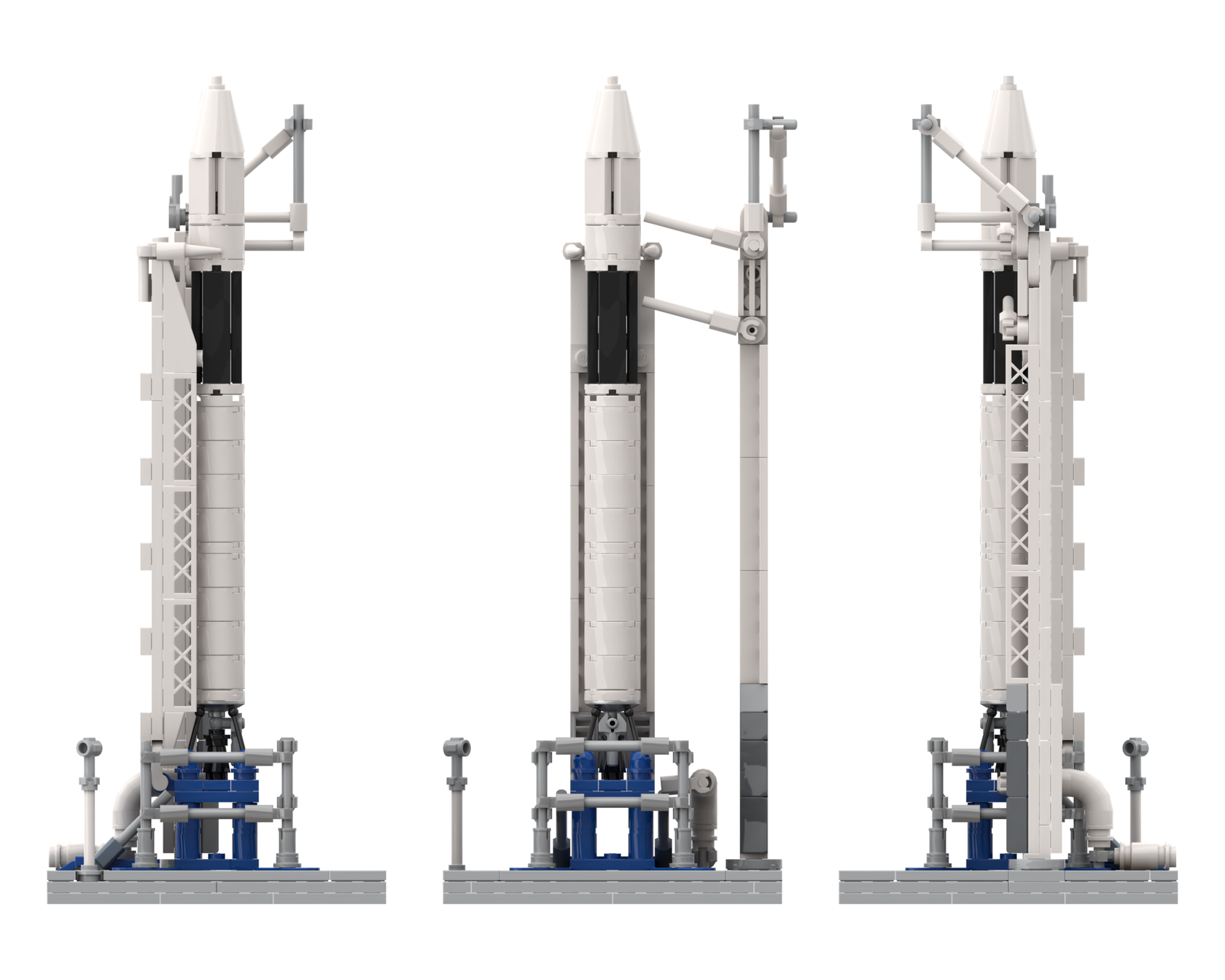 Falcon 1 & Launch Pad – Rocket Bricks